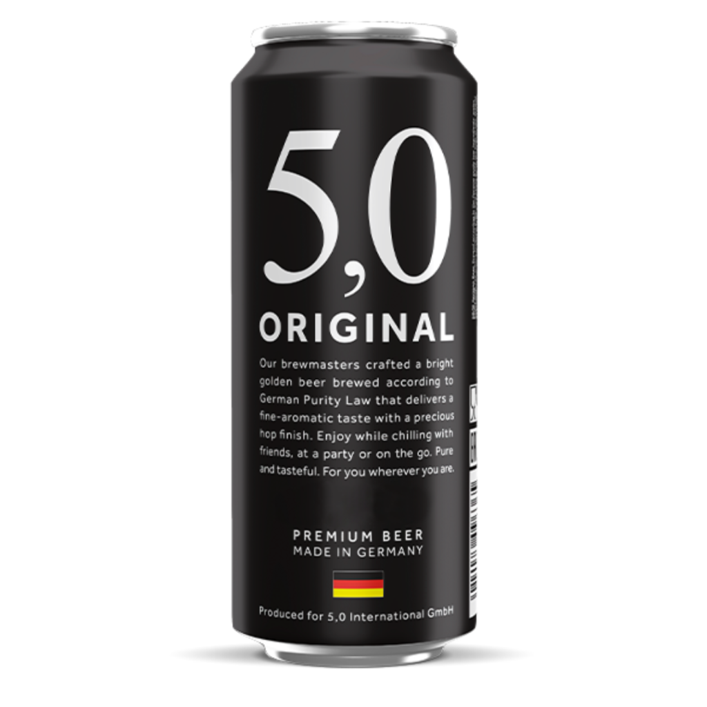 5,0 Original Black Beer - Mercado Alemán